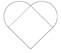 The heart-shaped decoration shown in the figure above consists of a ...