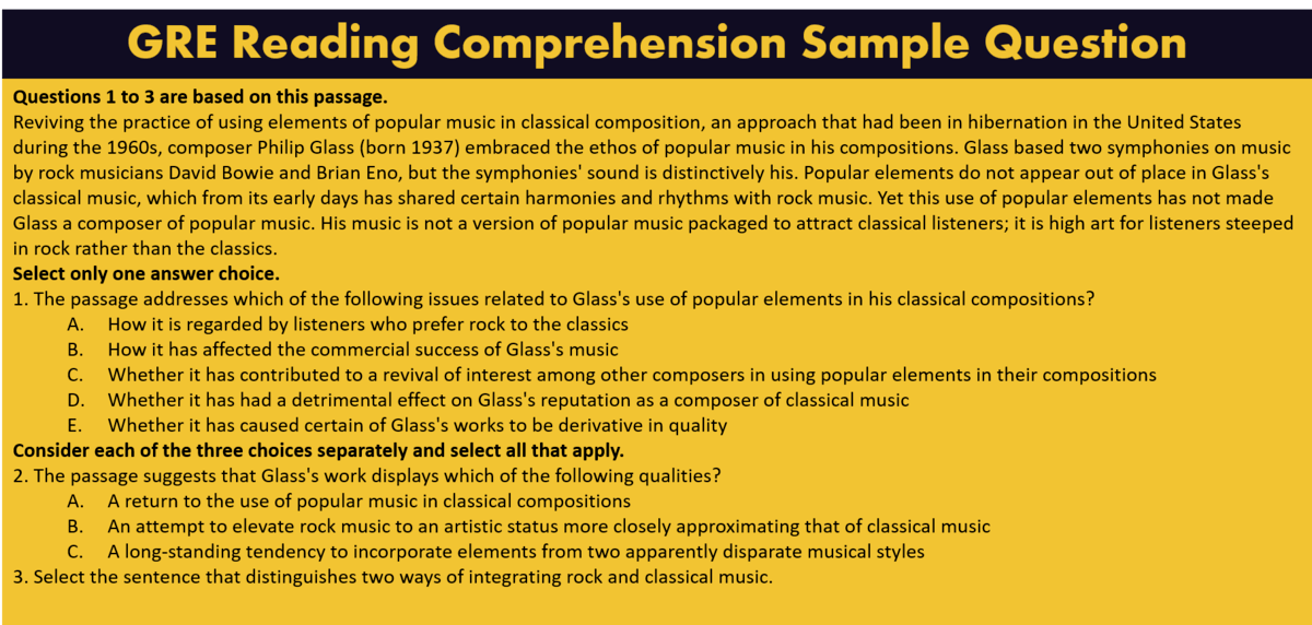 GRE Exam Pattern Test Format And Sample Questions In 2021 GRE Exam Pattern Test Format And Sample Questions In 2021