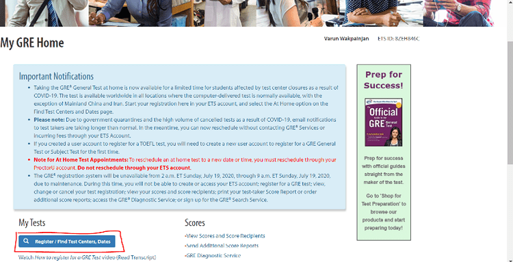 How to register for the GRE in 8 steps? (Explained with pictures)