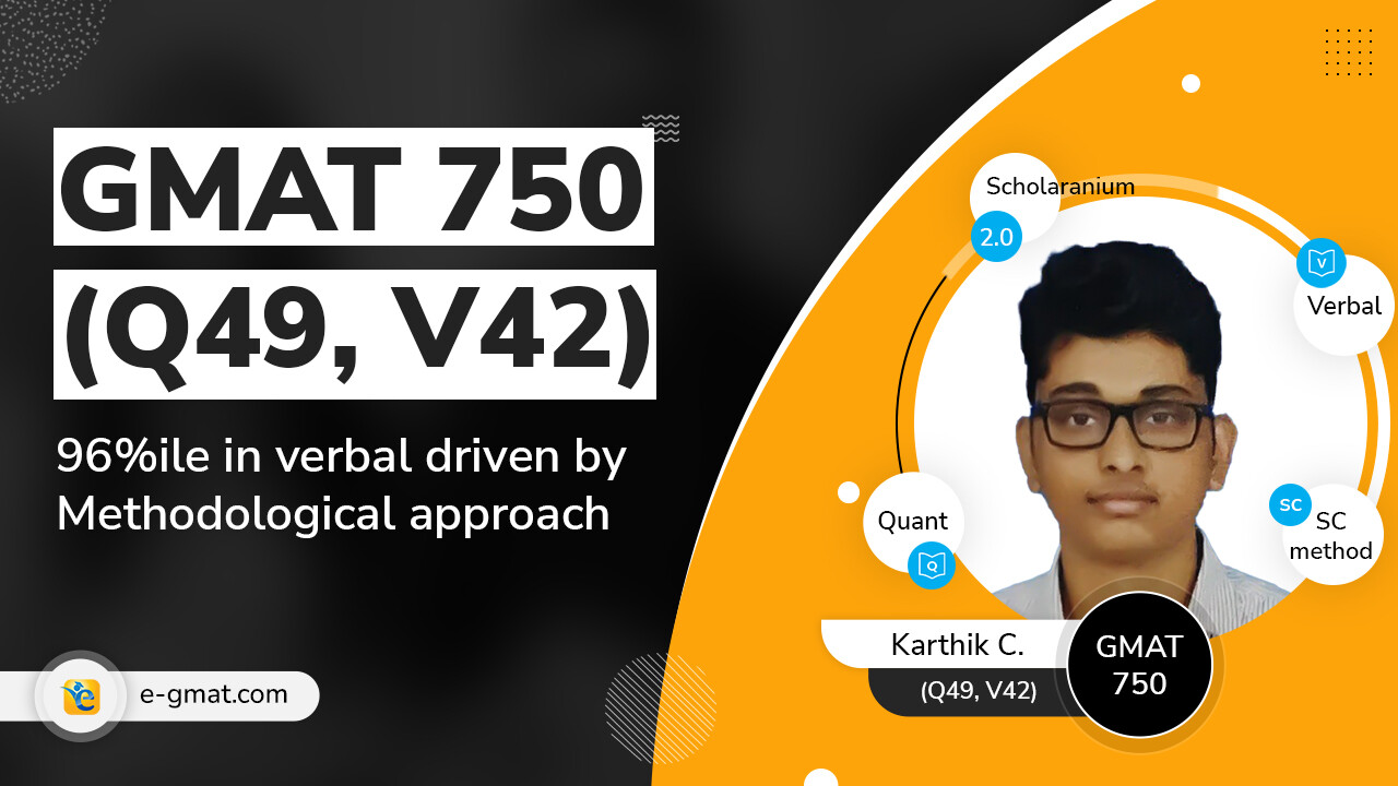 Karthik’s preparation journey to achieve 98th percentile in the GMAT | Tips to score GMAT 750 in ...